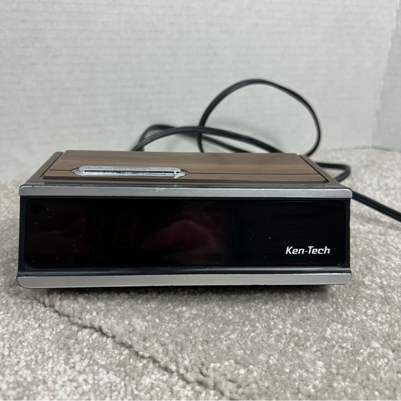kentech | Other | Kentech Retro Digital Clock With Wood Finish | Poshmark